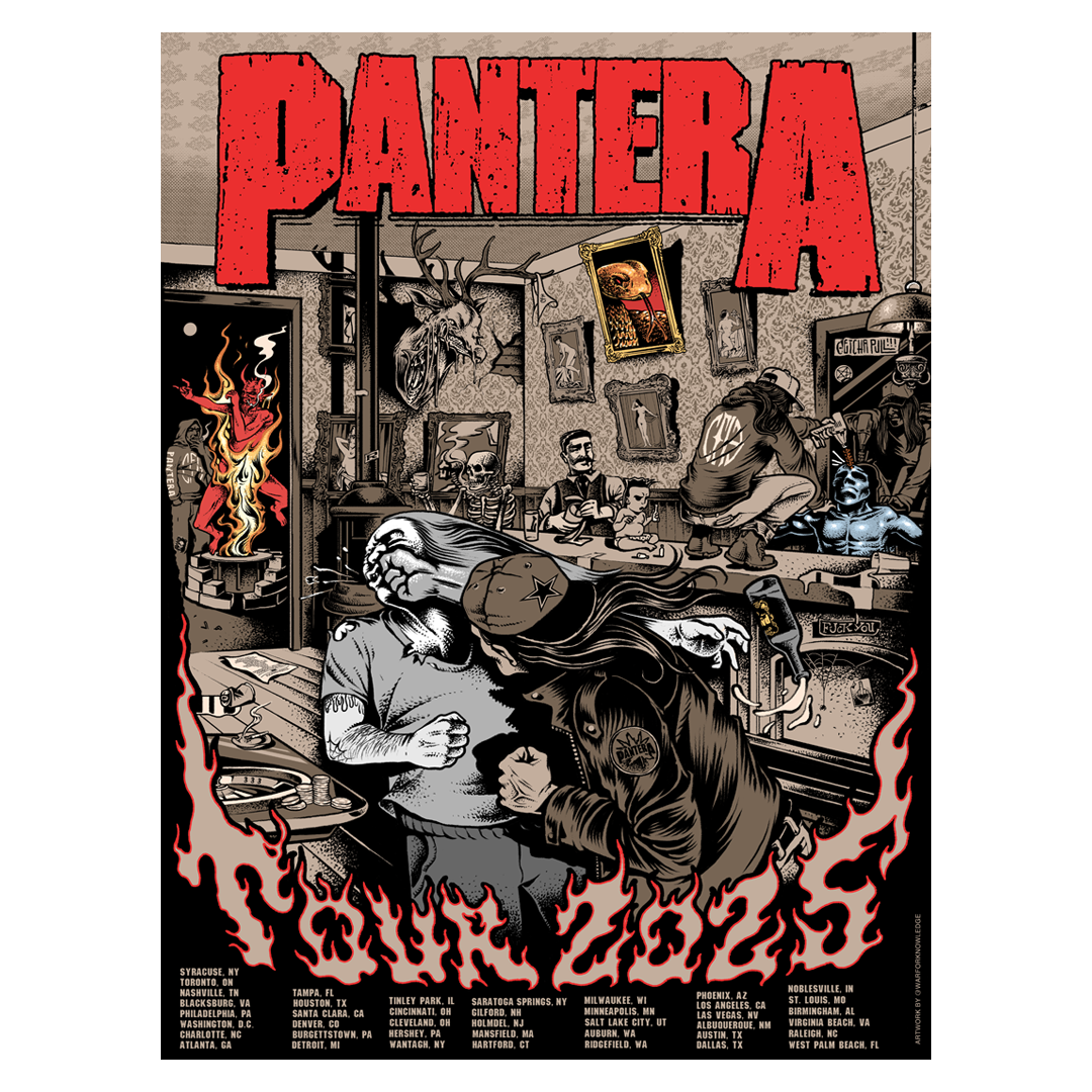 2025 Tour Lithograph - Pantera Official Store