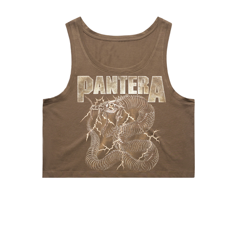 Electric Snake Cropped Tank Top - Pantera Official Store