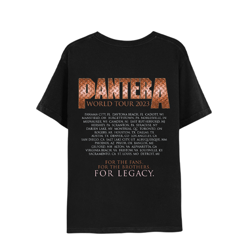 World Tour 2023 Admat Black T-Shirt - Pantera Official Store