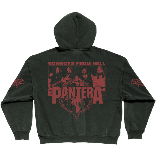 CFH Washed Zip-Up Hoodie - Pantera Official Store