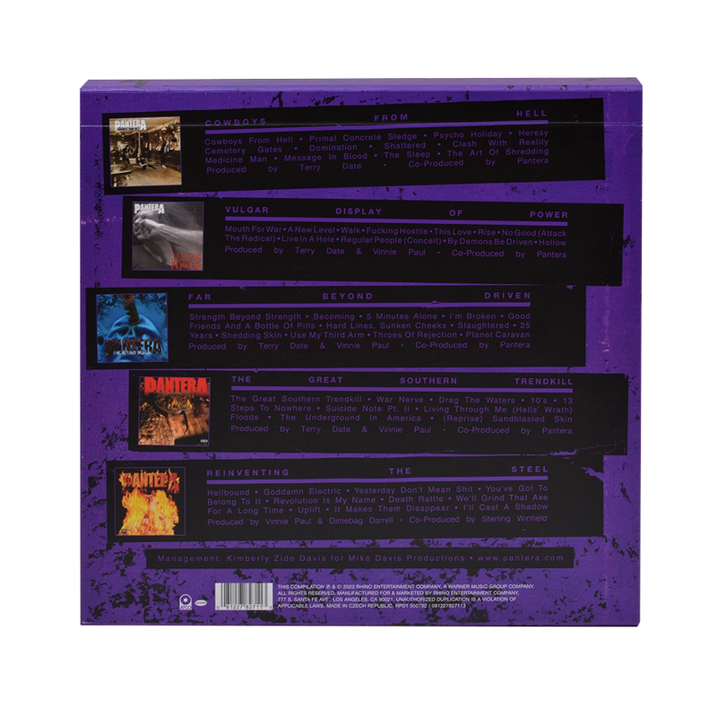 THE COMPLETE STUDIO ALBUMS 1990-2000 (PICTURE DISC BOXED SET) - Pantera ...