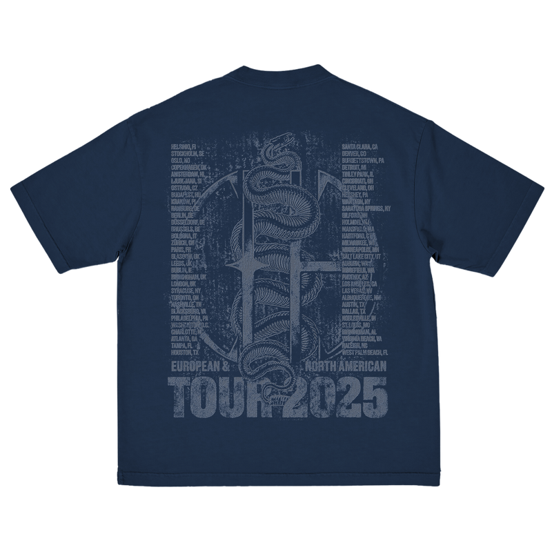 Navy Snake CFH 2025 Tour T-Shirt - Pantera Official Store